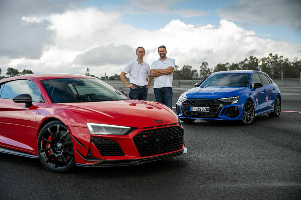 Roland Waschkau, chassis development Audi R8, und Meic Diessner ...