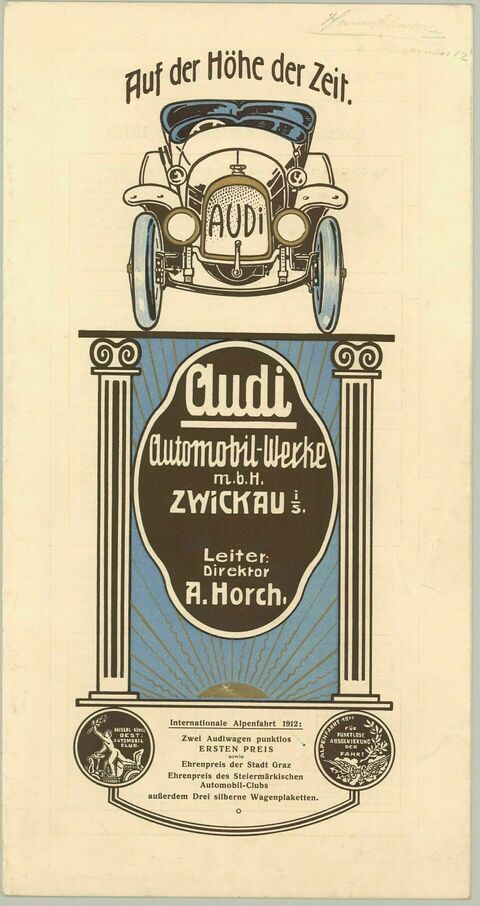 “Audi, 1909 to 1940 – the cars, the brand, the company” | Photo | Audi ...