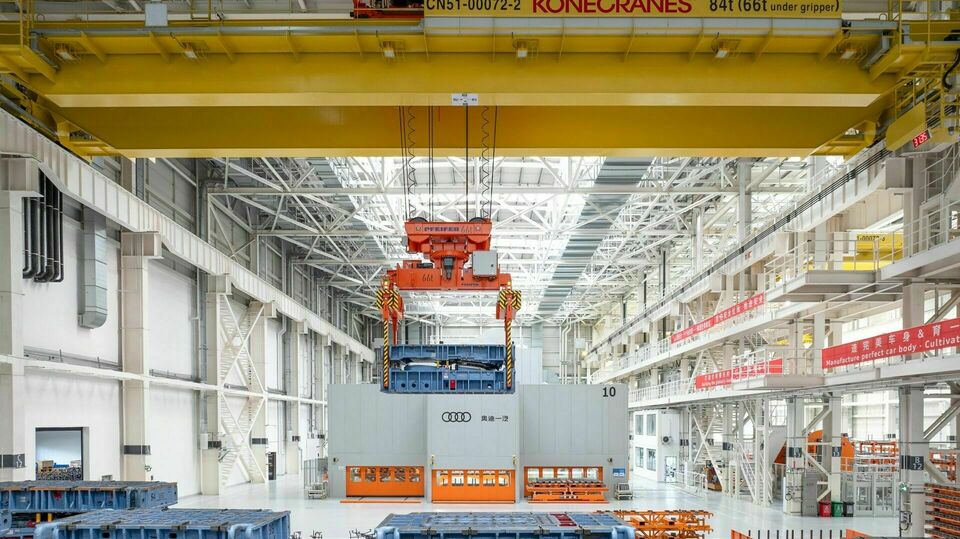 Audi starts production of electric models at its new plant in China ...