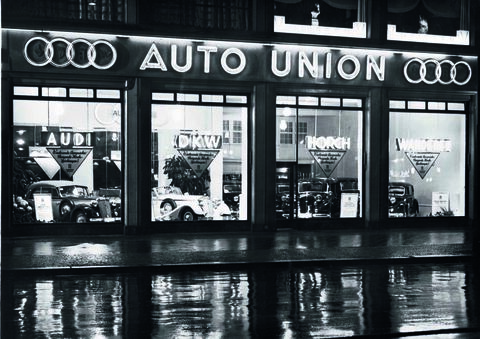 Stilvolle Audi Tradition Shop Bild
