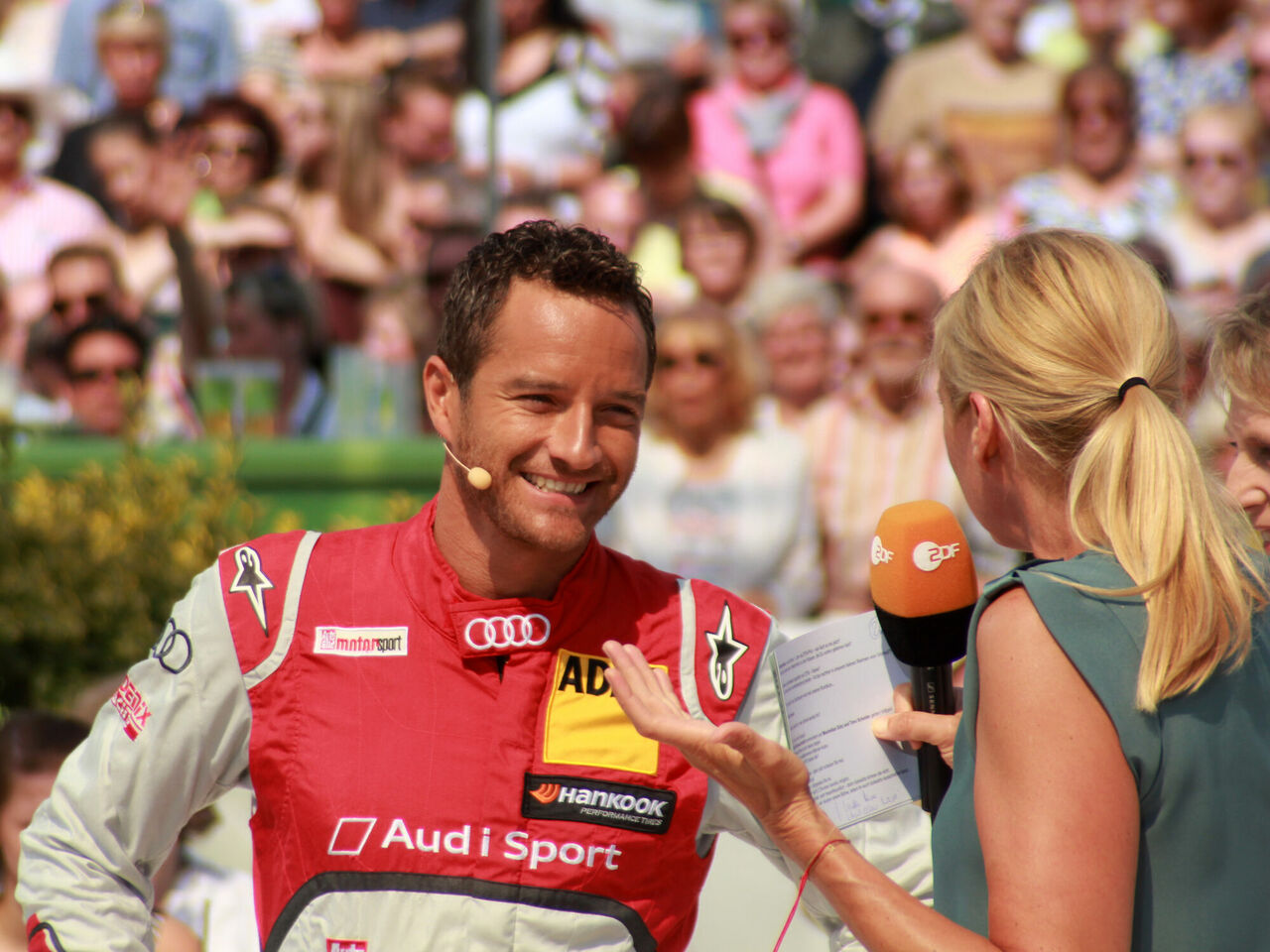 Timo Scheider in the ‘ZDF Fernsehgarten’ | Audi MediaCenter