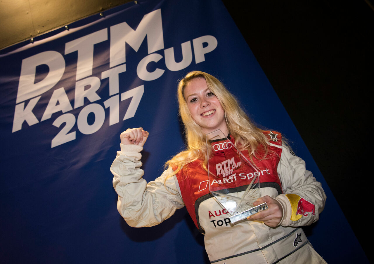 Michelle Halder mit Audi Dritte im DTM Kart Cup 2017 | Audi MediaCenter