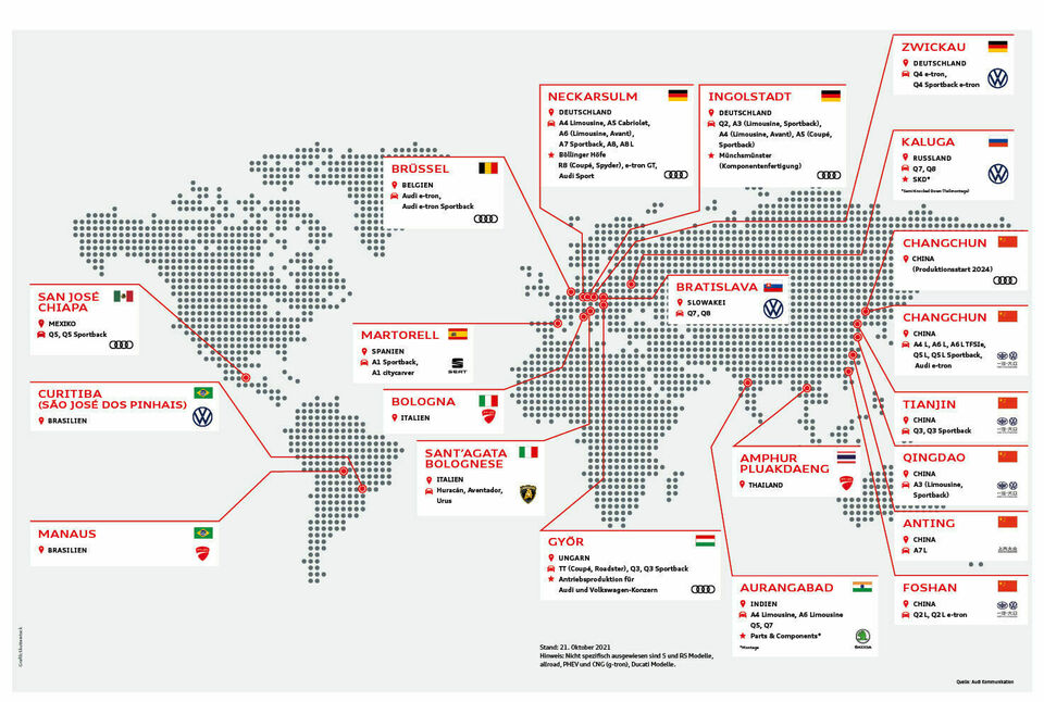 Audi Konzern weltweit | Foto | Audi MediaCenter