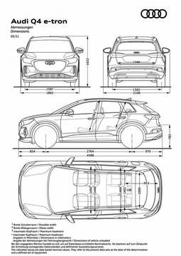 Dimensions Q4 e-tron | Audi MediaCenter