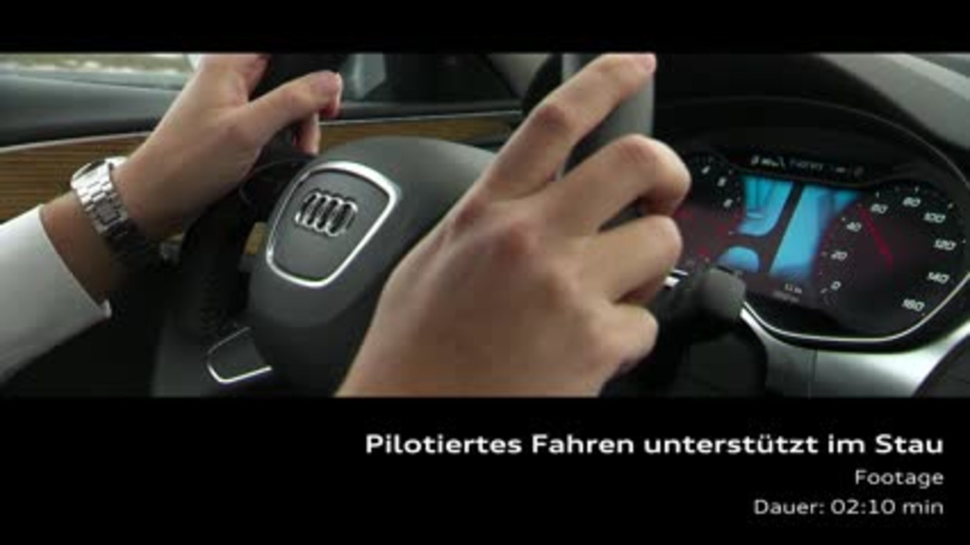 Piloted driving - Footage traffic jam pilot | Video | Audi MediaCenter