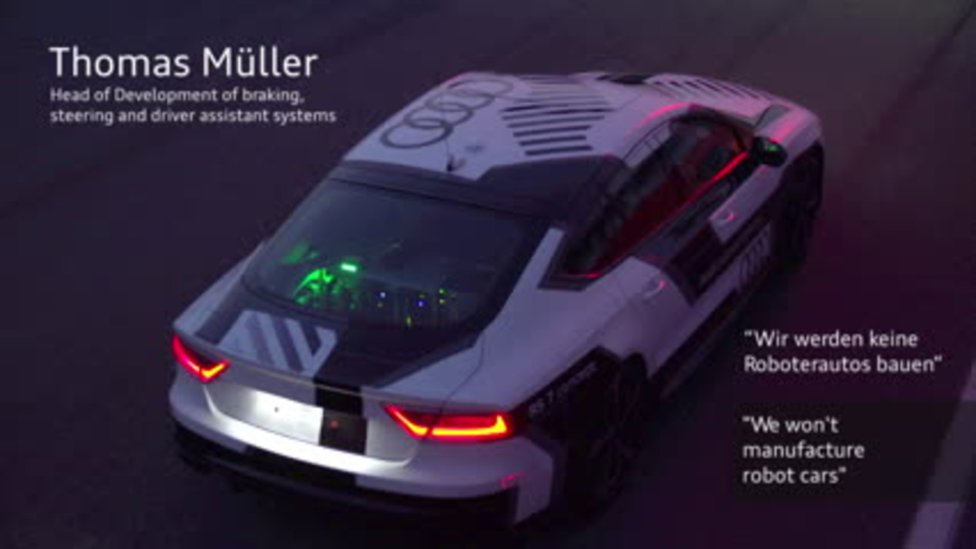 Piloted Driving - Interview with Thomas Müller | Video | Audi MediaCenter