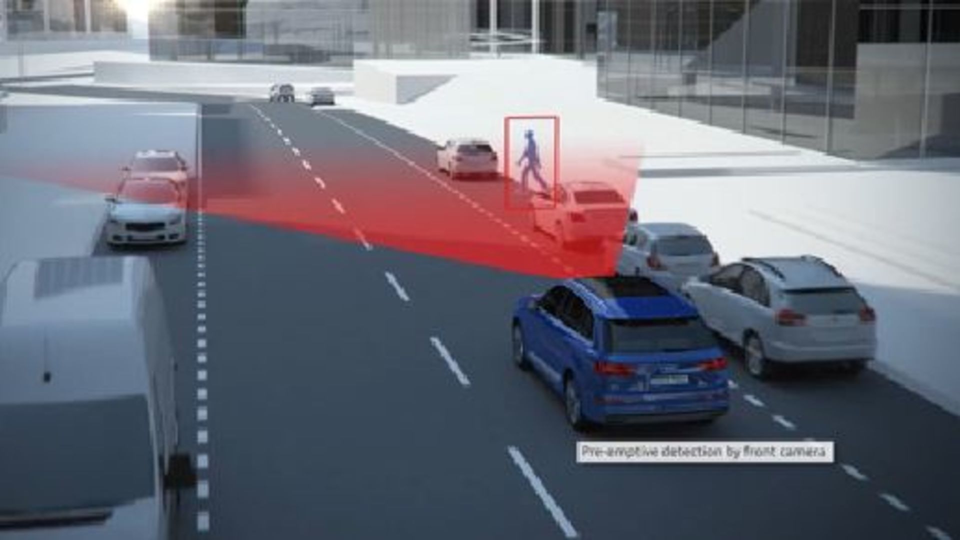 Audi Q7 - Animation pre sense city | Video | Audi MediaCenter