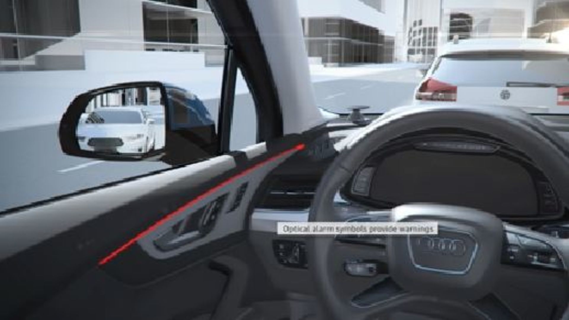 Audi Q7 - Animation exit warning | Video | Audi MediaCenter