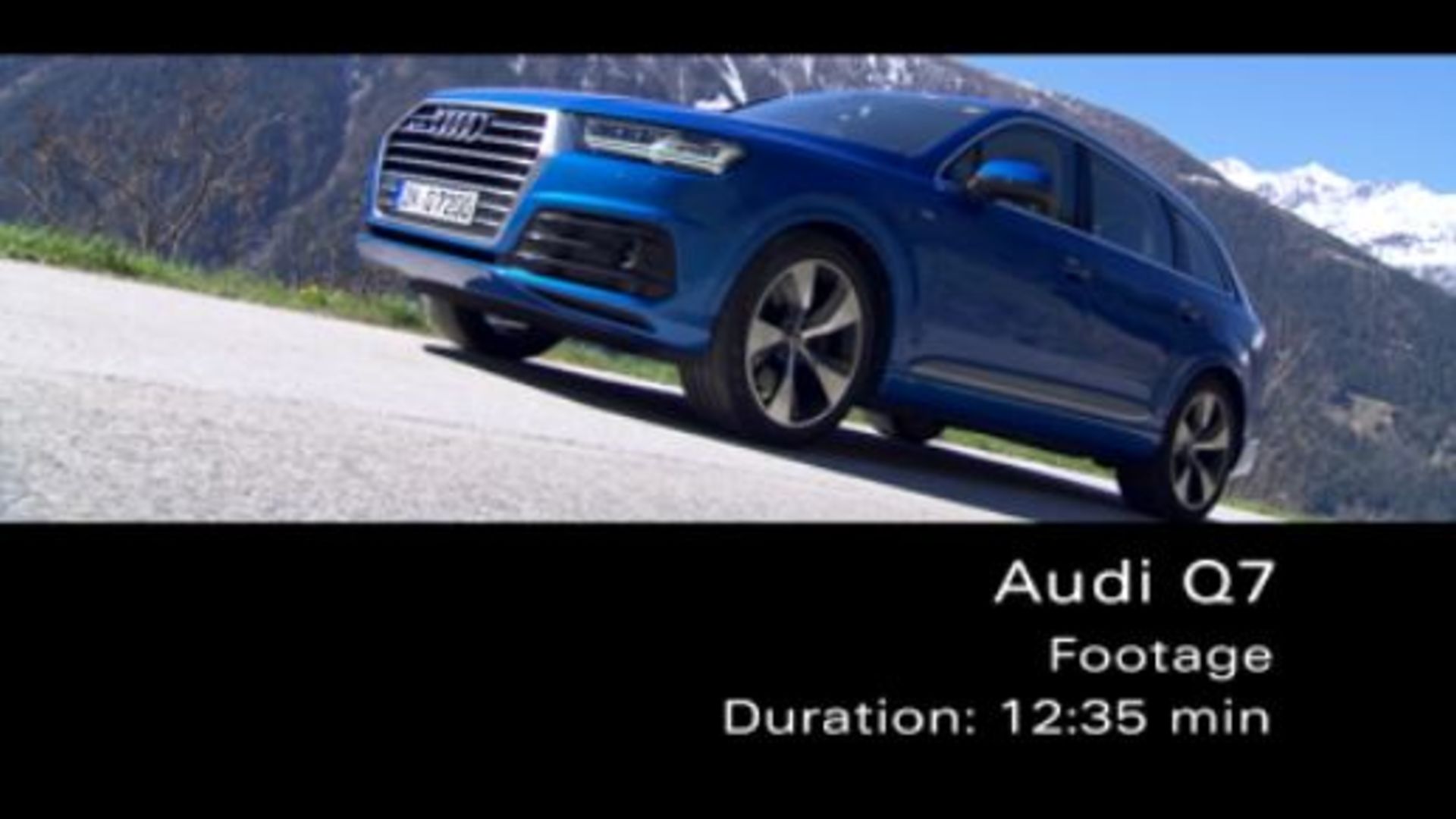 Audi Q7 - Footage Alps | Video | Audi MediaCenter