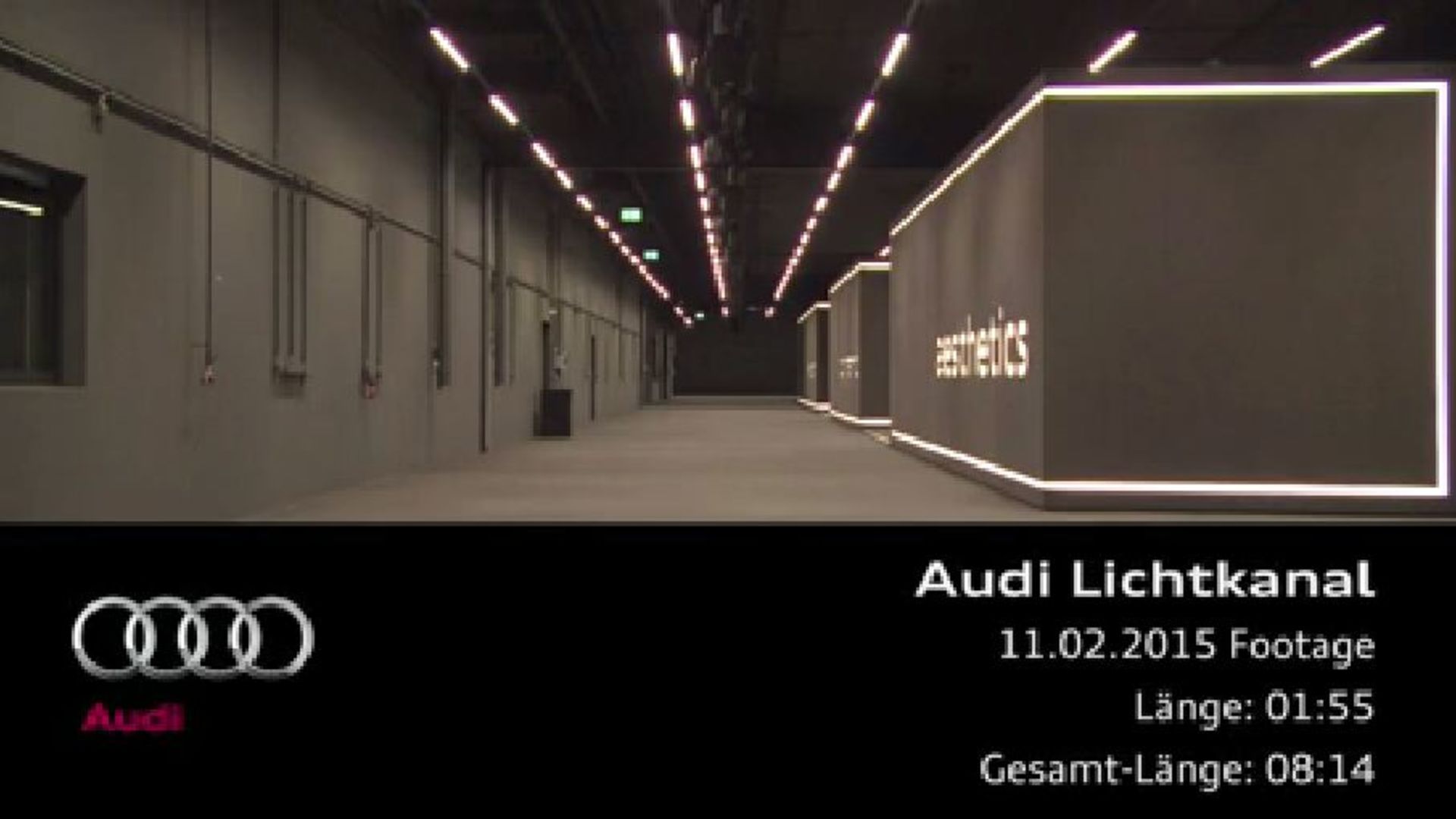 Audi light tunnel - Footage | Video | Audi MediaCenter