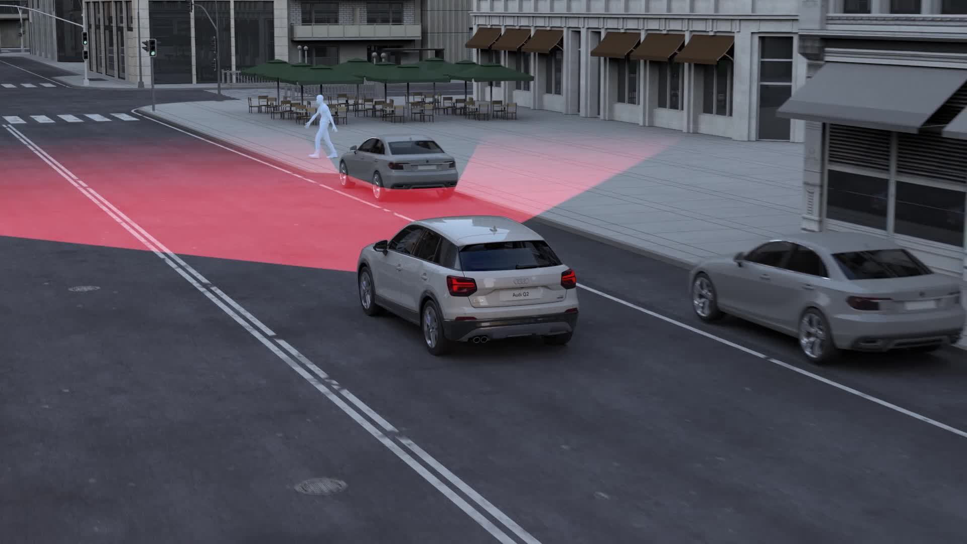 Audi Q2 - Animation Audi pre sense front | Video | Audi MediaCenter