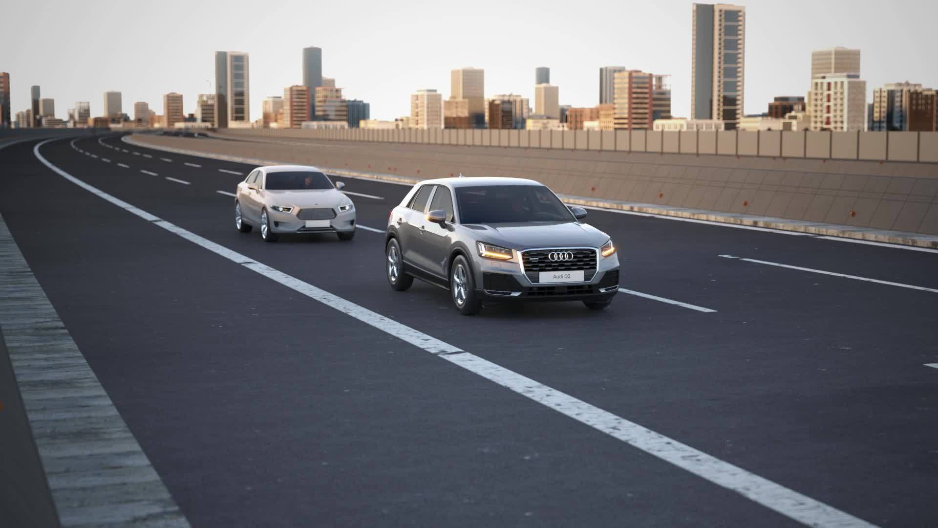 Audi Q2 - Animation emergency assist | Video | Audi MediaCenter