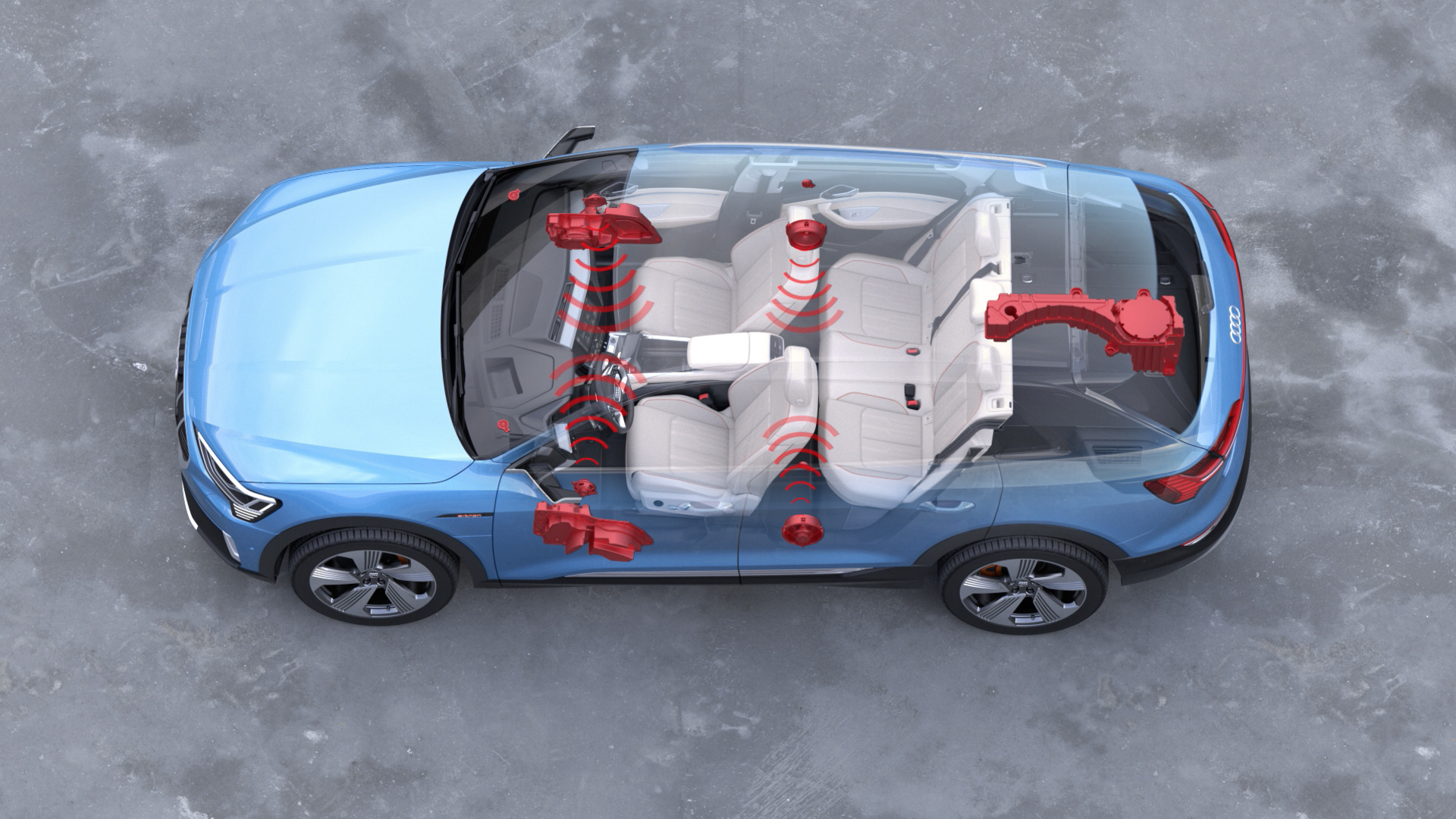 3D Sound of the Audi e-tron (animation) | Video | Audi MediaCenter