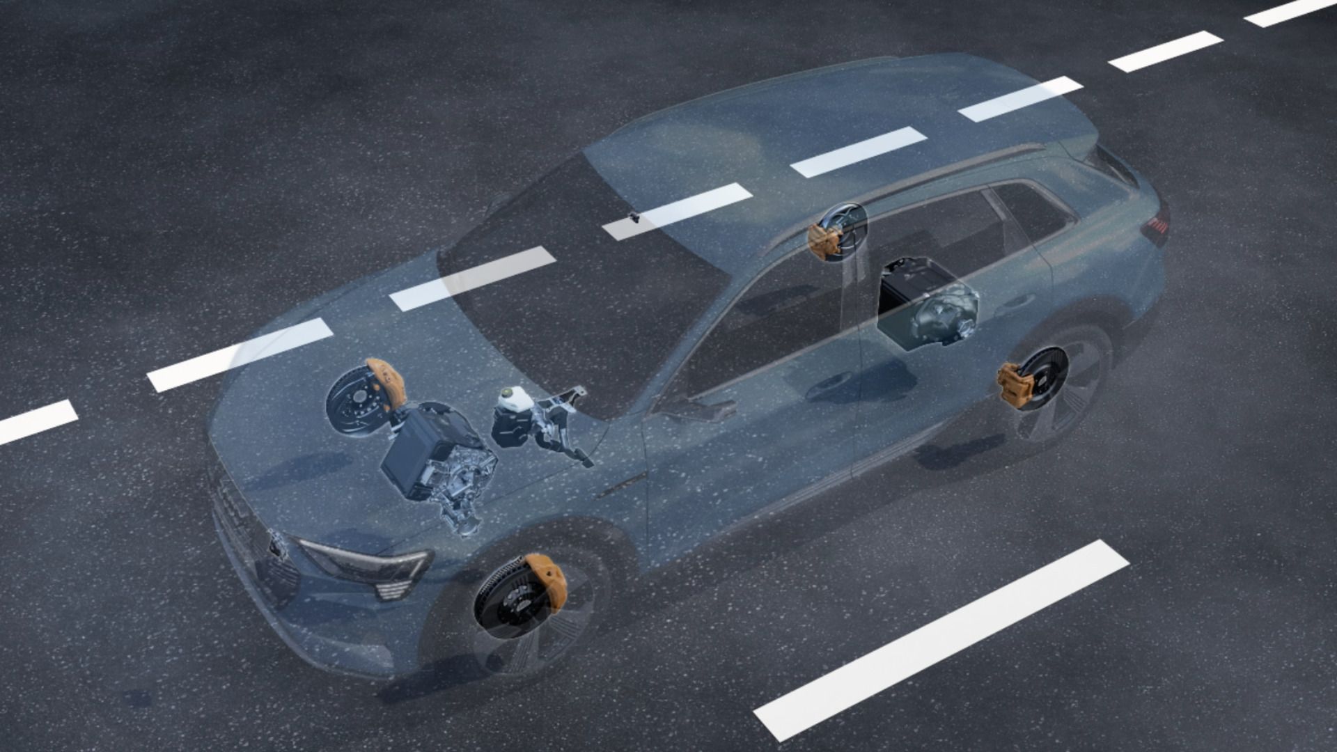 Brake-by-wire System im Audi e-tron (Animation) | Video | Audi MediaCenter