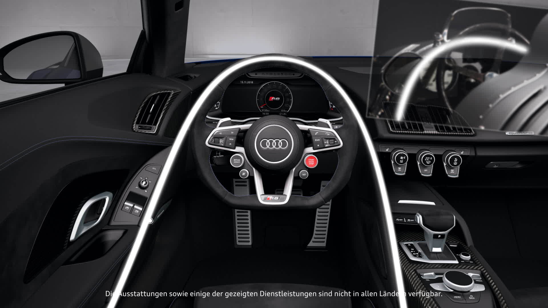 Audi R8 V10 performance quattro Innenraum (Animation) | Video | Audi ...
