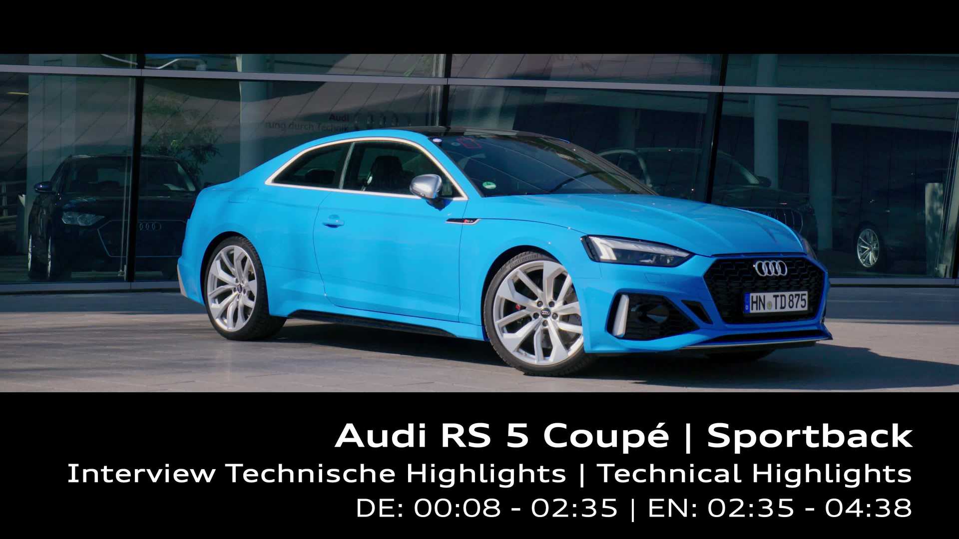 Footage: Audi RS 5 – technical highlights | Video | Audi MediaCenter