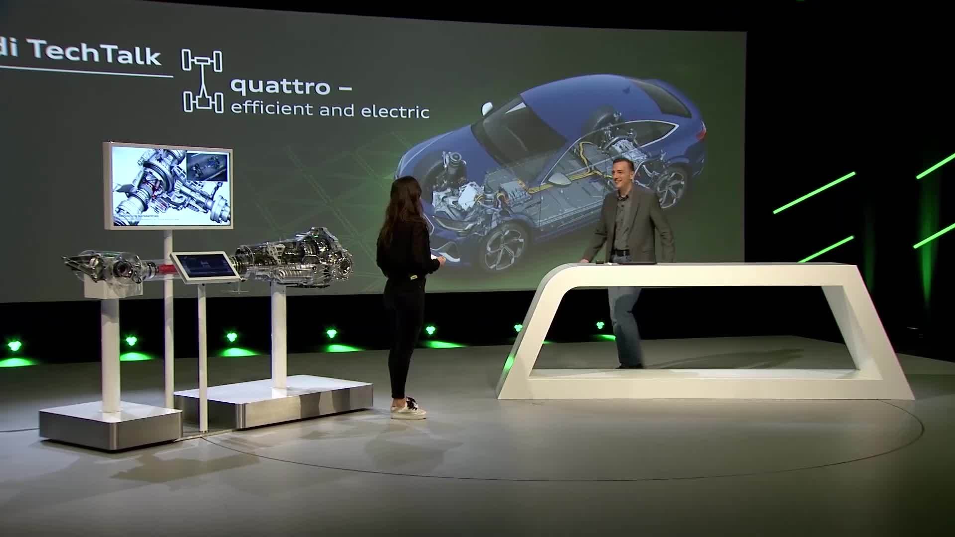 Audi TechTalk: quattro – efficient and electric | Video | Audi MediaCenter