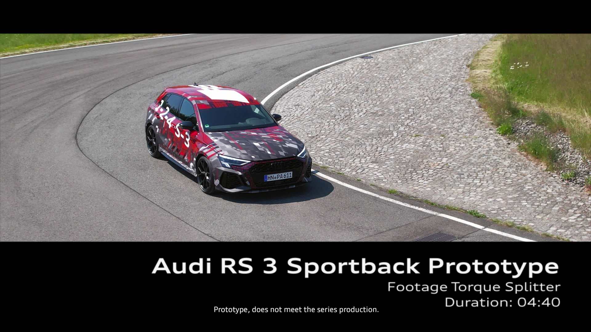 Footage: Audi RS 3 Sportback prototype | Video | Audi MediaCenter