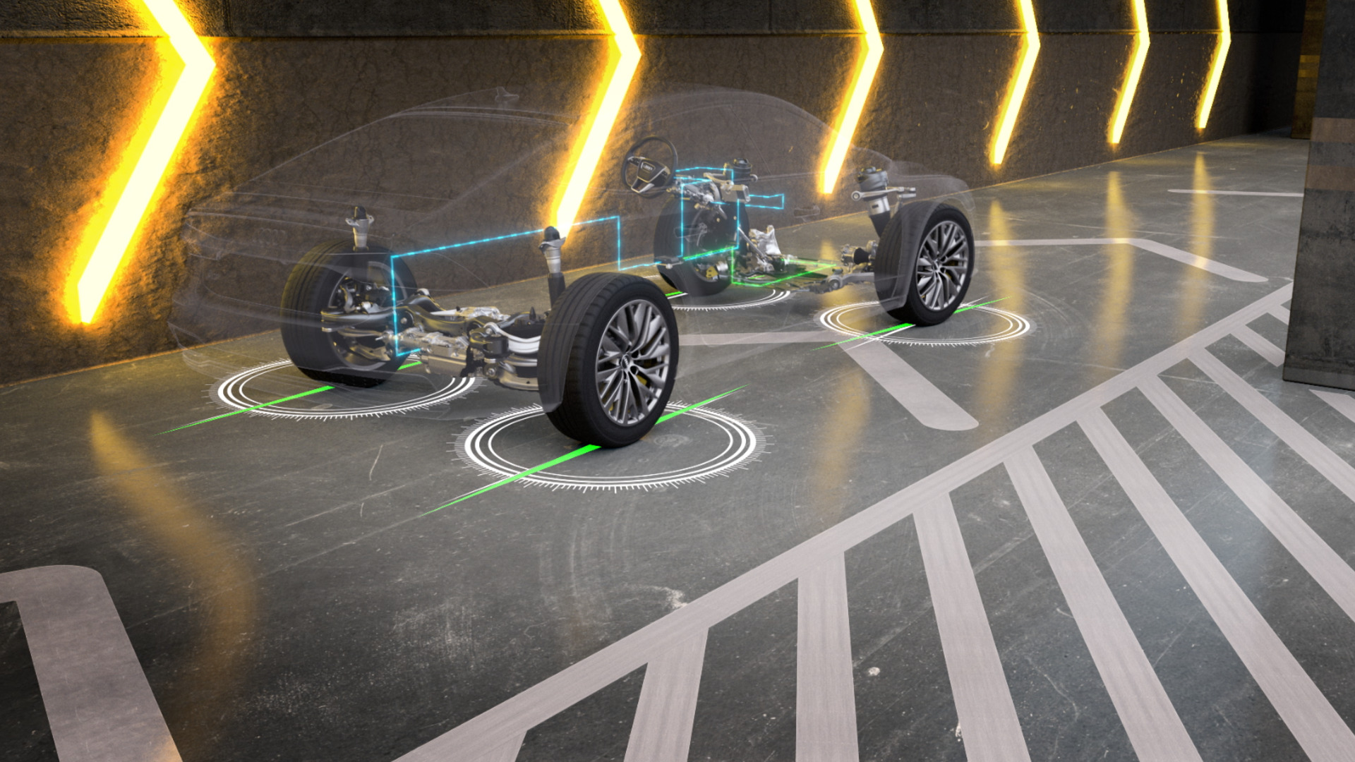 Dynamic all-wheel steering – Maneurvering and parking – Animation ...