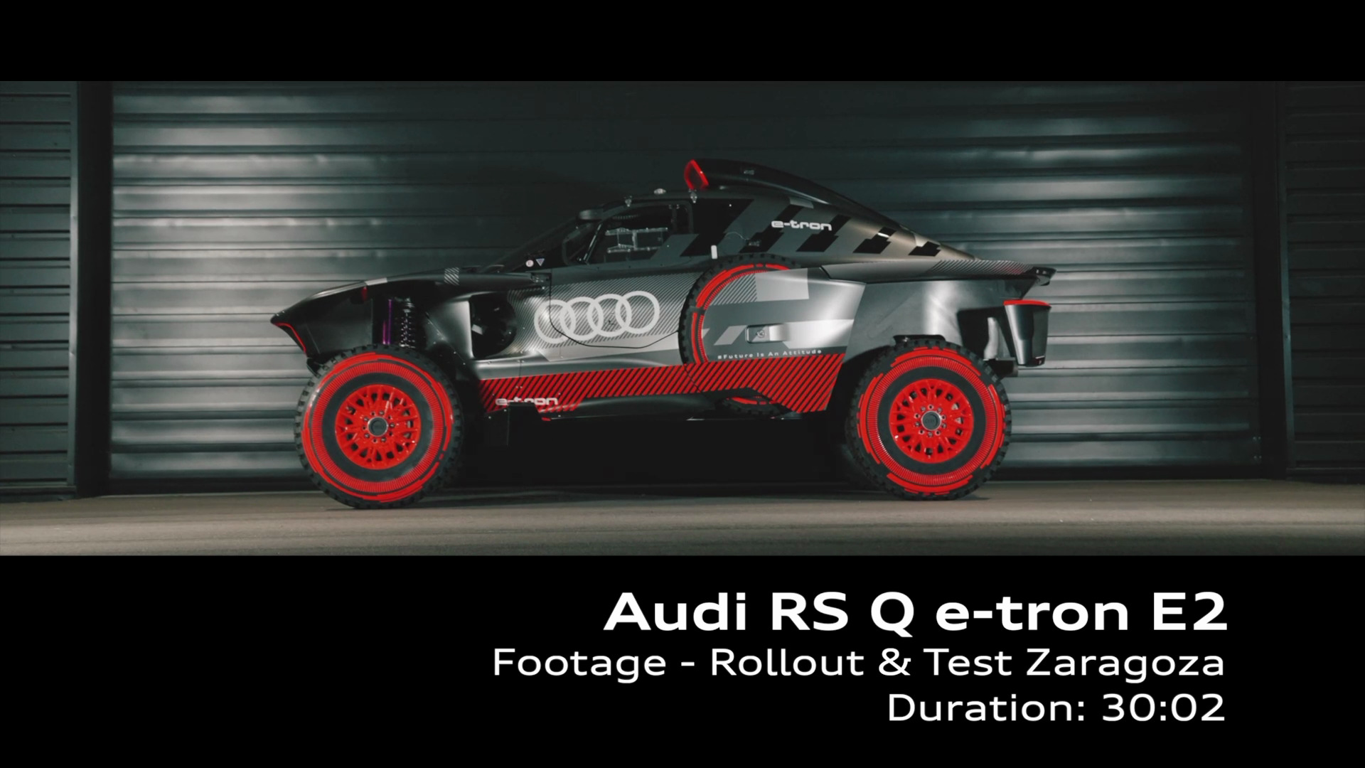 Footage: Audi RS Q e-tron E2 testing | Video | Audi MediaCenter