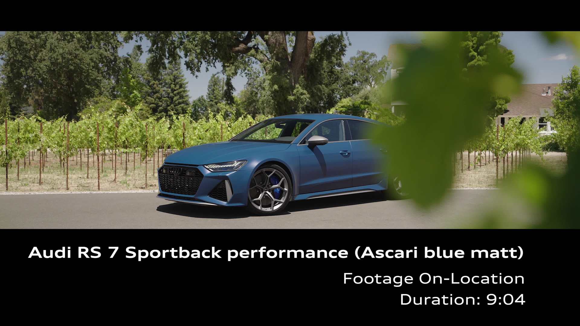 Footage: Audi RS 7 Sportback performance Ascari blue matt | Video ...