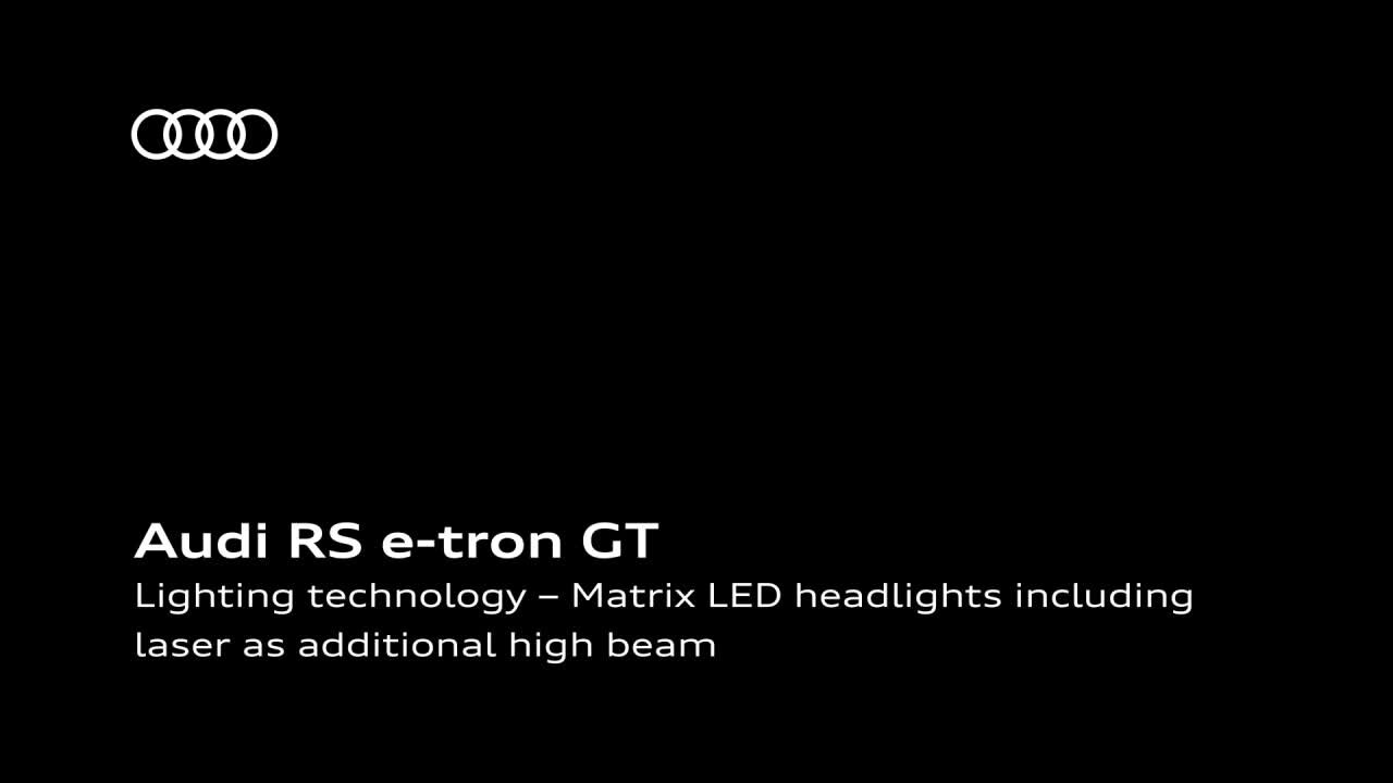 Audi RS e-tron GT – Lighting technology with Matrix LED headlights ...