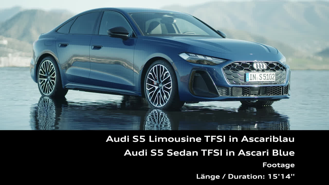 Audi S5 Sedan Footage (dynamic) | Video | Audi MediaCenter