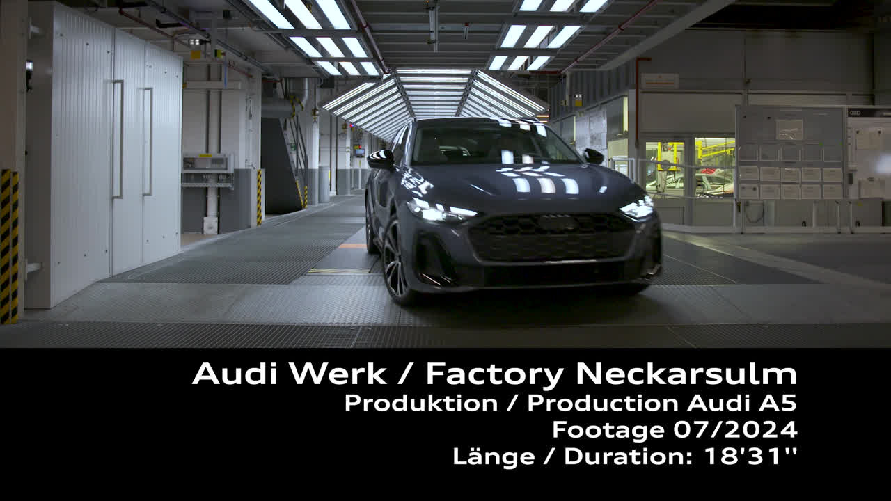 Audi A5 Production at Neckarsulm Site - Footage | Video | Audi MediaCenter