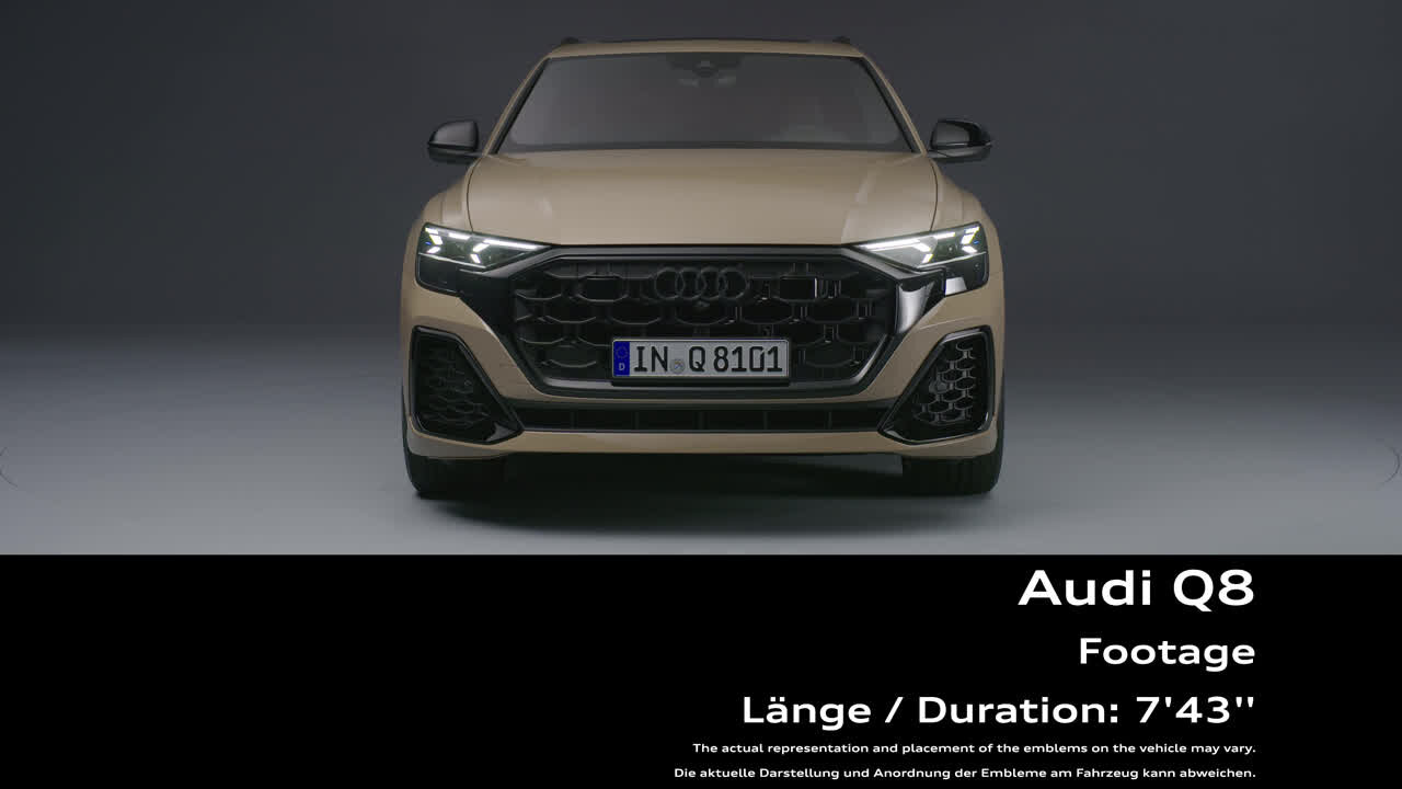 Audi Q8 – Footage (Studio) | Video | Audi MediaCenter