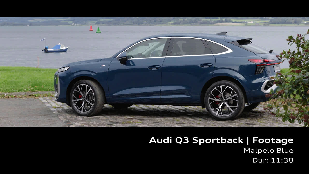 Audi Q3 Sportback Malpelo Blue – Footage (on location) | Video | Audi ...